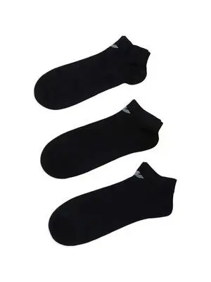 Emporio Armani Logo Detail Socks - Black