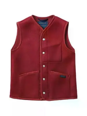 Comme Des Garçons Patch-pocket Buttoned Vest - Red