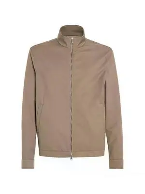 Zegna Zip-fastening Jacket - Brown