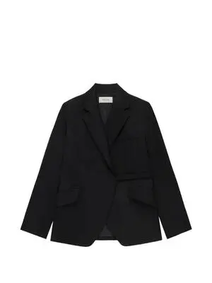 WE-AR4 Smocking Notched-lapels Blazer