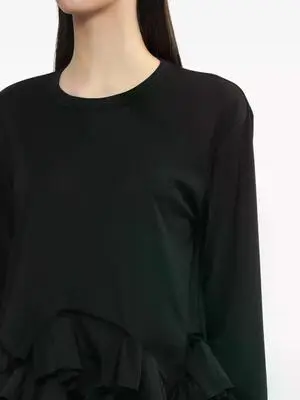 Comme Des Garçons Ruffled Top - Black