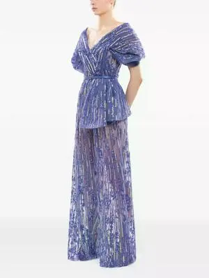 SAIID KOBEISY Sequin-embroidered Jumpsuit