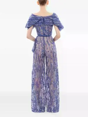 SAIID KOBEISY Sequin-embroidered Jumpsuit
