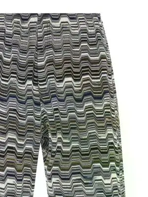 Missoni Zigzag Knitted Bermuda Shorts - White