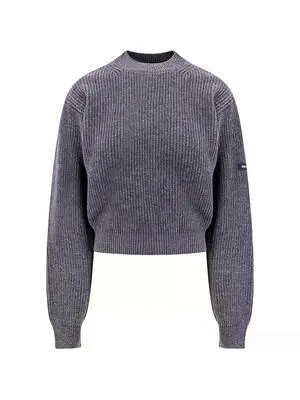 Balenciaga Logo-patch Sweater - Grey