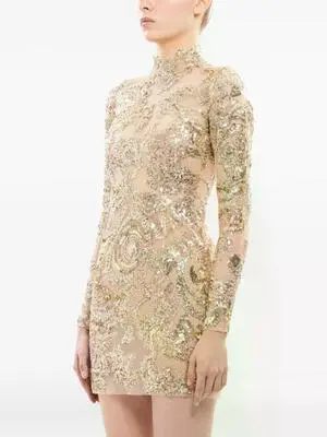 SAIID KOBEISY Sequin-embellished Mini Dress