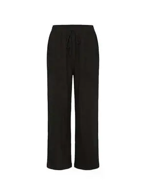 Xirena Devon Drawstring Textured Trousers - Black