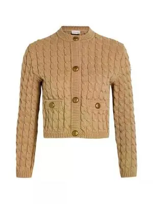 Moncler Cable-knit Cardigan - Neutrals