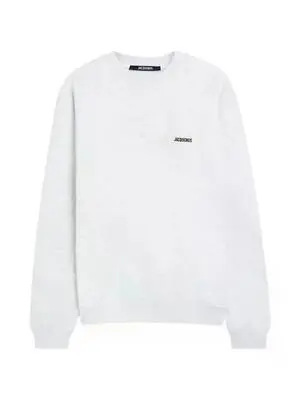 Jacquemus Logo-patch Sweatshirt - Grey
