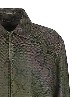 Emporio Armani Patterned Zip-up Jacket