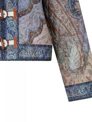 Zimmermann Paisley-print Quilted Jacket