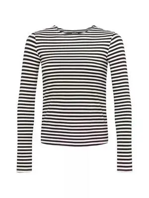 L'Agence Tess Striped Long-sleeve Top