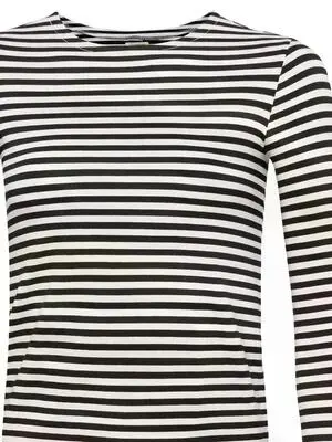 L'Agence Tess Striped Long-sleeve Top