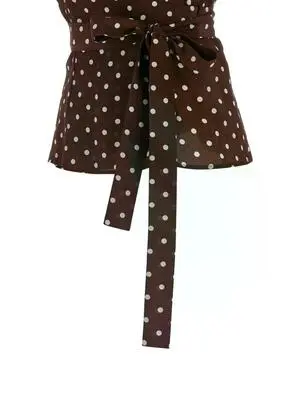P.a.r.o.s.h Polka-dot Halterneck Top