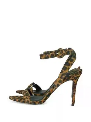 Veronica Beard Leopard-print Sandals - Brown
