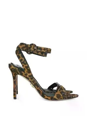 Veronica Beard Leopard-print Stiletto Sandals