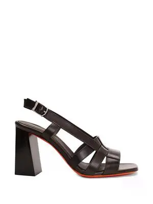 Santoni Venere Woven Strap Pumps