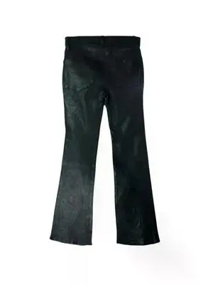 FRAME Flared Leather Trousers