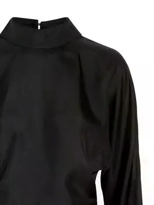 RÓHE Funnel-neck Pleated Top