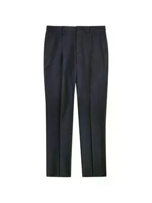 Sunspel Pleated Tailored Trousers - Blue