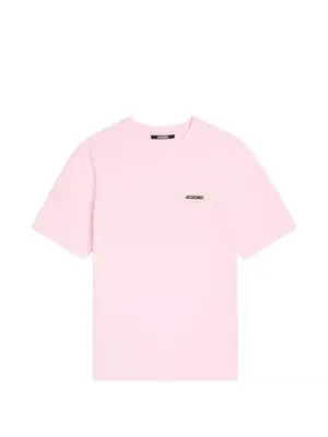 Jacquemus Gros Grain Round-neck T-shirt - Pink