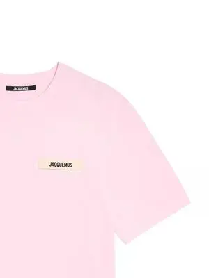 Jacquemus Gros Grain Round-neck T-shirt - Pink
