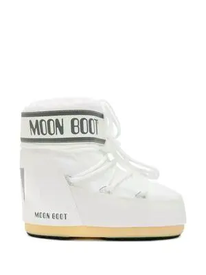Moon Boot Logo-print Lace-up Boots - White