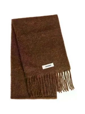 Jacquemus Carro Wool-blend Scarf - Brown