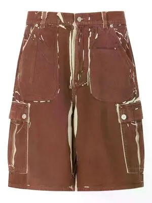 Marni Belt-loop Printed Shorts - Brown