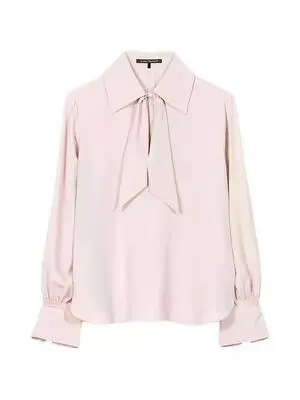 LUISA CERANO Tie-neck Blouse - Pink