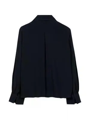 LUISA CERANO Tie-neck Blouse - Blue