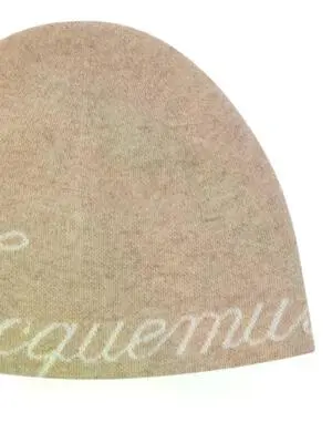 Jacquemus Logo-intarsia Beanie