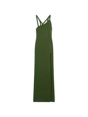 Attico Side-slit Long Dress - Green
