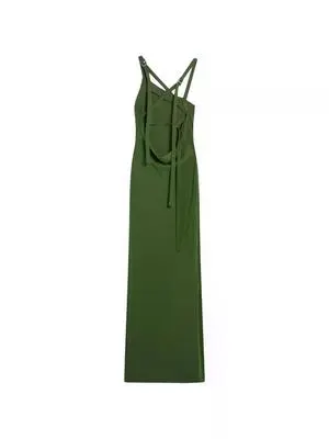 Attico Side-slit Long Dress