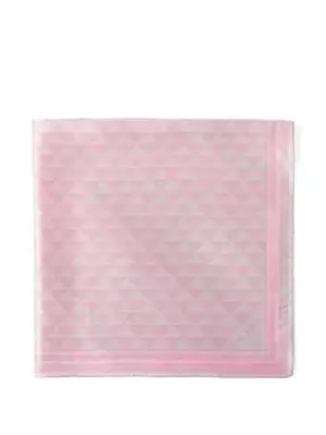 Prada Jacquard Silk Scarf 90x90 - Pink