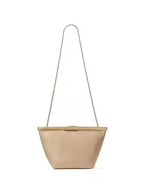 JIMMY CHOO Ganache Chain Clutch Bag - Neutrals