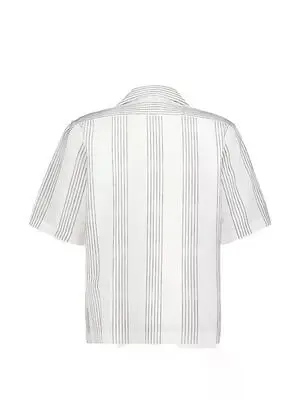 Commas Striped Camp-collar Shirt