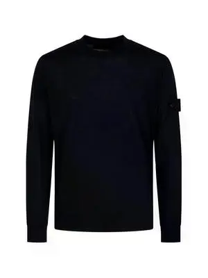 Stone Island Logo-patch Crew-neck Sweater