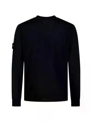 Stone Island Logo-patch Crew-neck Sweater