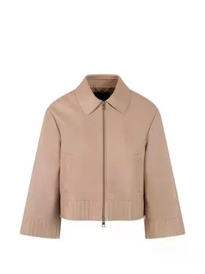 MARCCAIN Rethink Together Ribbed Collar Jacket - Neutrals