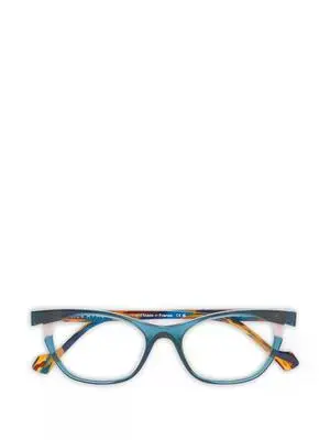 FACE À FACE Geometric-frame Glasses - Blue