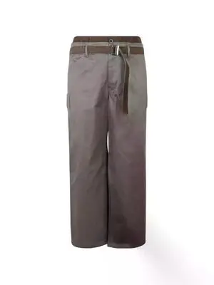 Sacai Twill Cargo Trousers - Grey