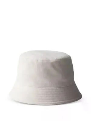 Prada Drill Bucket Hat - Neutrals