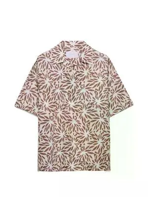 Prada Printed Cotton Bowling Shirt