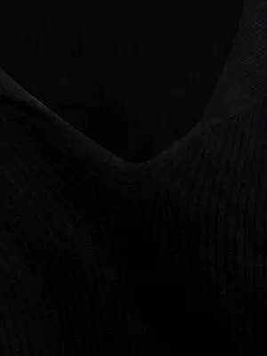 Rick Owens V-neck Knit Top - Black