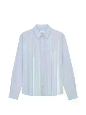 Saint Laurent Stripe-pattern Blouse - Blue