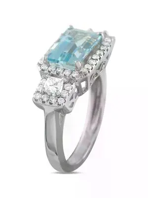 LB EXCLUSIVE Aquamarine And Diamond Ring