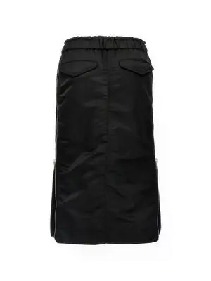 Sacai Midi Skirt With Zip Detail