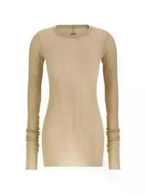 Rick Owens Ribbed Long-sleeve T-shirt - Neutrals