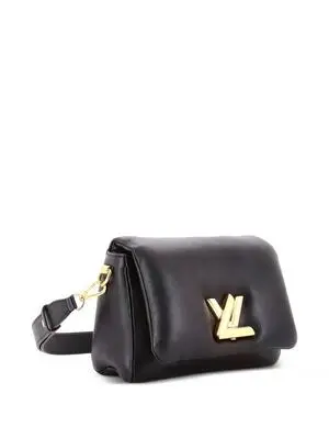 LOUIS VUITTON Twist Convertible Handbag Puffer Lambskin Mm - Black